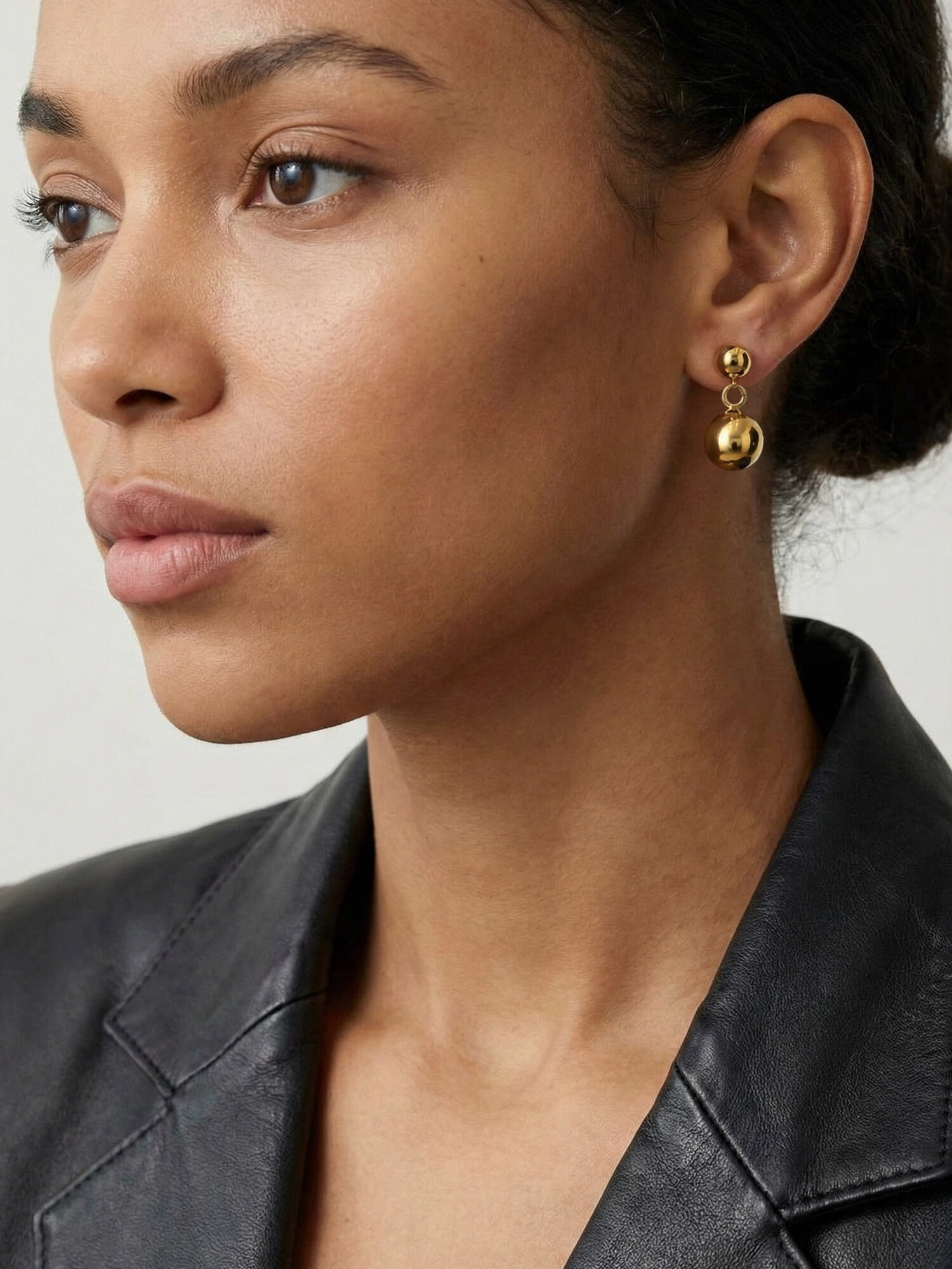 Серьги LU Jewel, размер 6 мм, золотой