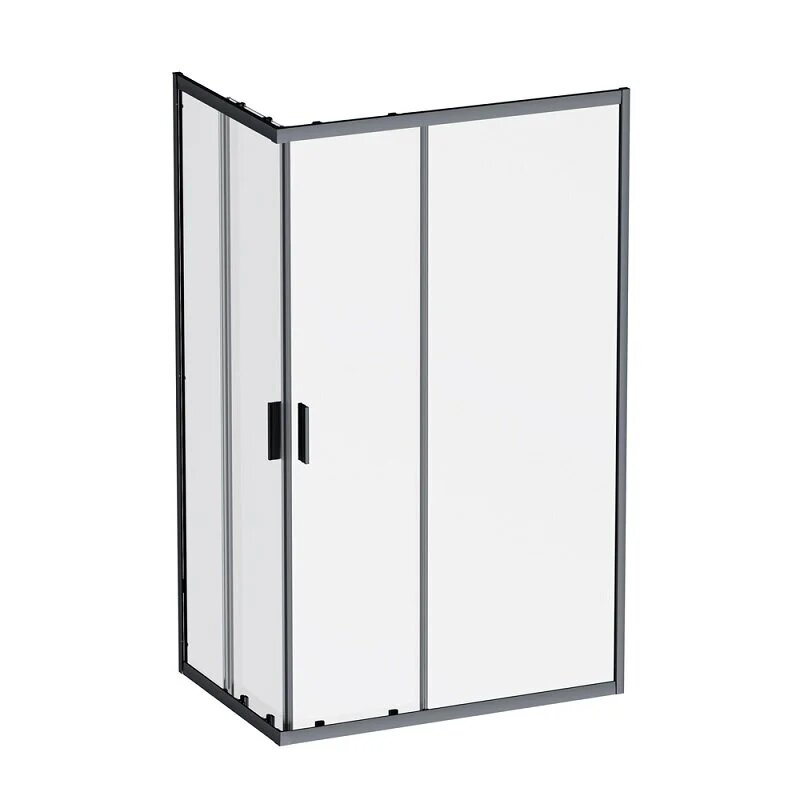 Душевой уголок (120х80) Am.Pm Gem W90G-403-120280-BT черный матовый