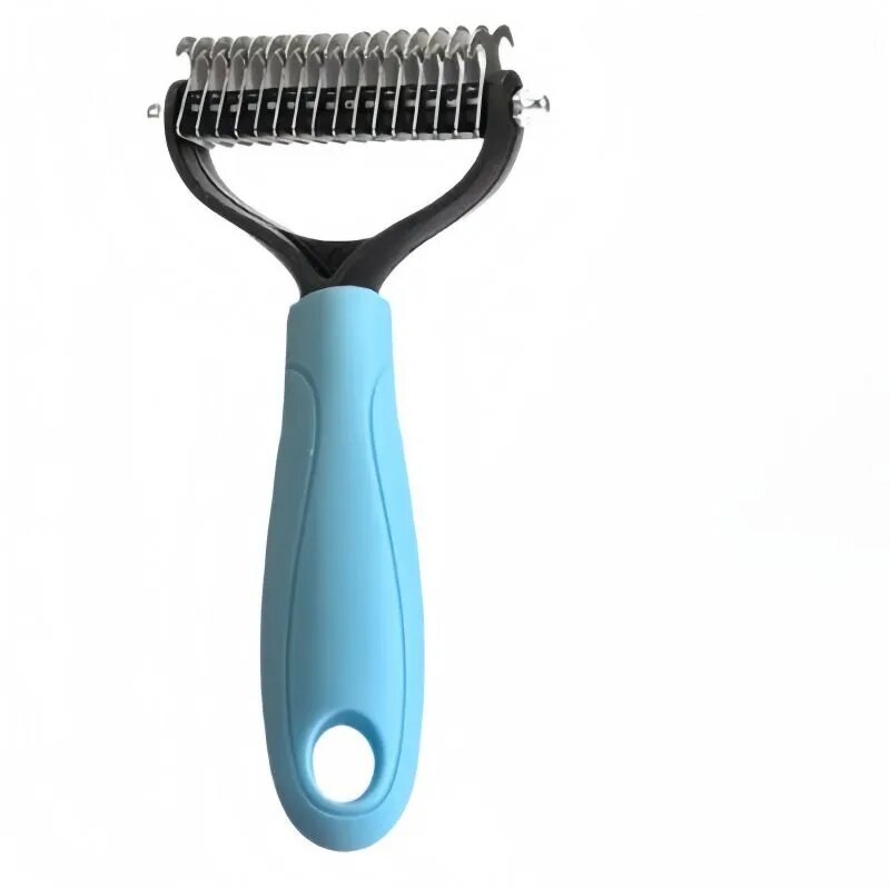 Расческа для кошек и собак дешеддер колтунорез **Feddis** для груминга и вычесывания шерсти, для удаления колтунов и ухода за длинношерстными кошками и собаками