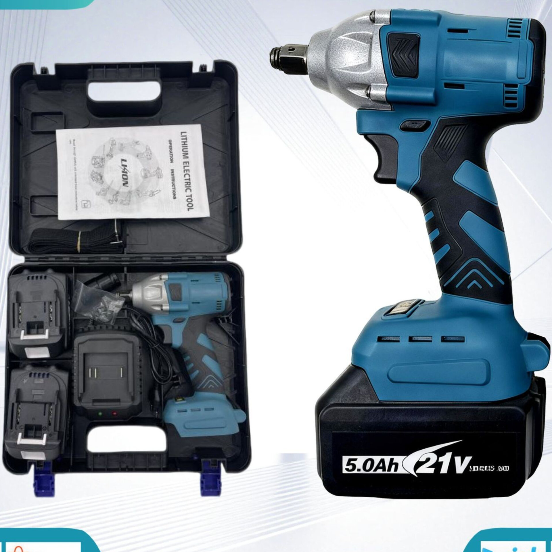 Высокий крутящий момент 288vf, одна батарея, одно зарядное устройство (шуруповерт)