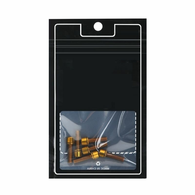 (6 шт.) Болты для велосипедного руля - золотые