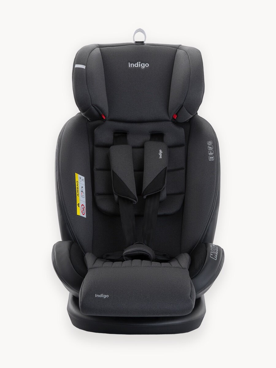 Автокресло Indigo MAX-X Isofix растущее, 0-36 кг, гр. 0,1,2,3, графит