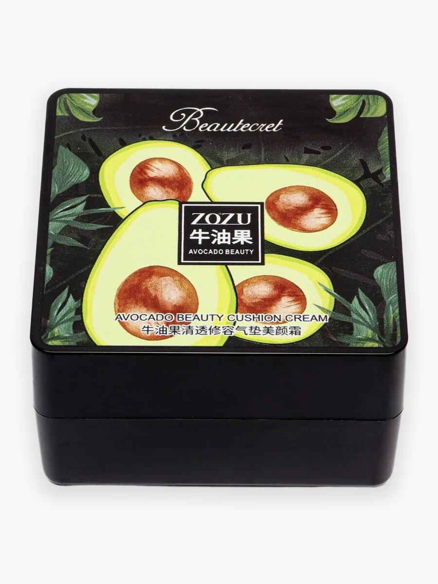 Кушон-тональный крем ZOZU с экстрактом авокадо, тон 01 натуральный