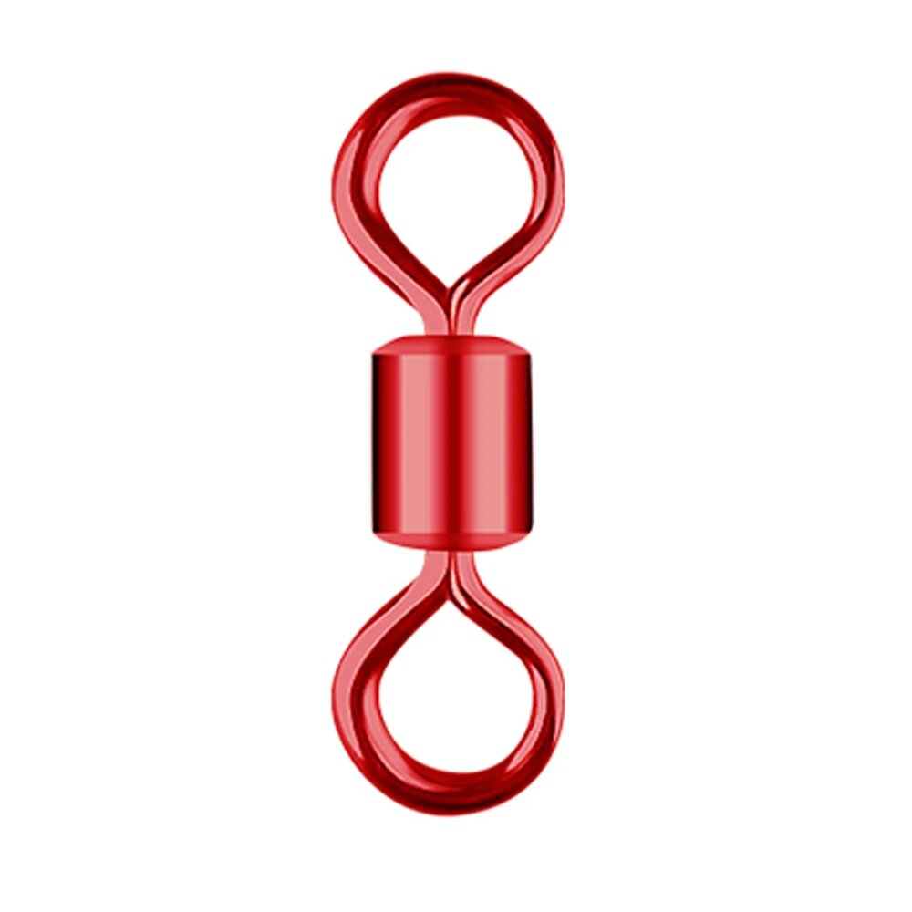 Рыболовные вертлюги DNDYUJU медные 50 шт Красный, 50pcs Size 8, red