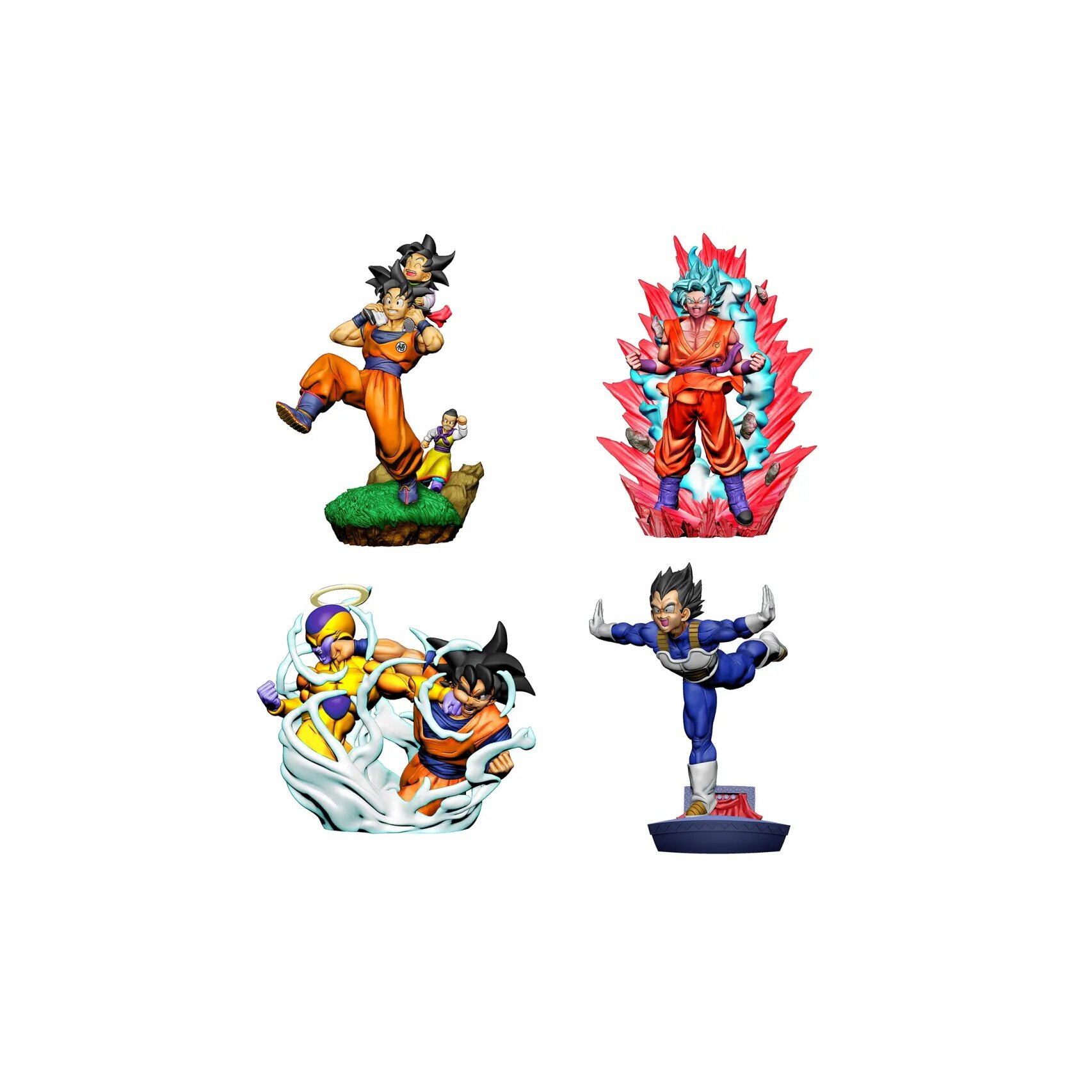 MegaHouse Dragon Ball Ultra RE BIRTH Экстрим Лимитированная версия с капсульными игрушками полный комплект из 4 штук