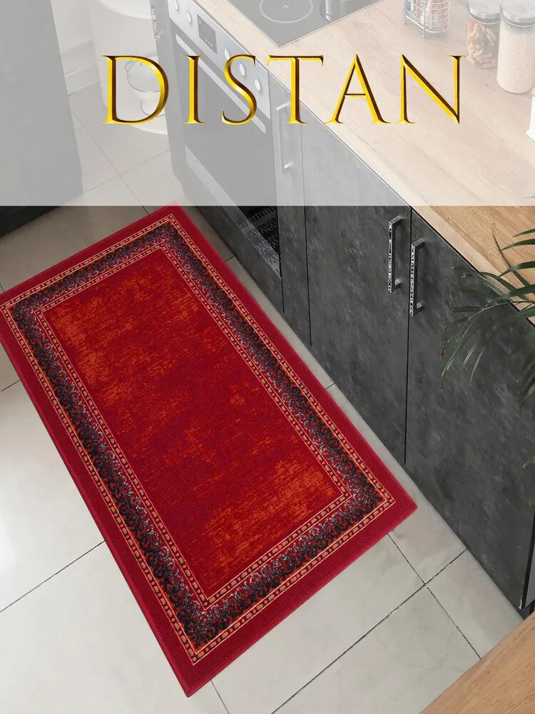 DISTAN Ковер 80x50 см 6 мм восточный бордовый