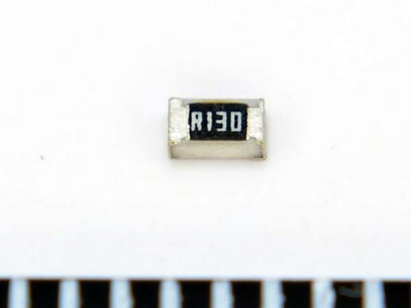 Резистор FOJAN FRL0805JR130TS, 125мВт Толсто пленочный резистор ±5 ±600ppm -55 +155 130мОм 0805, 1шт