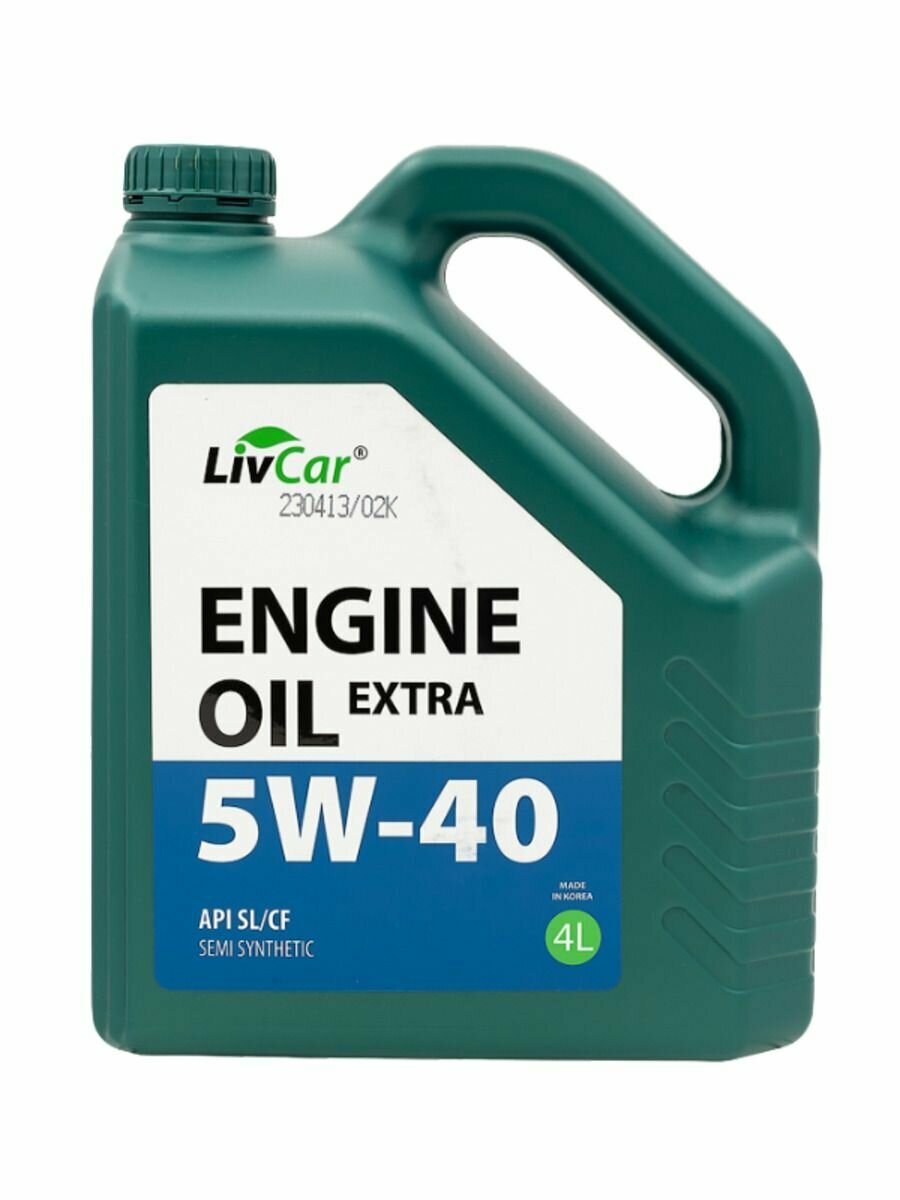 LIVCAR ENGINE OIL EXTRA 5W40 SL/CF 4л LC2610540-004