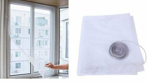 Москитная сетка для окон с крепежной лентой 1,5X1.5 м.