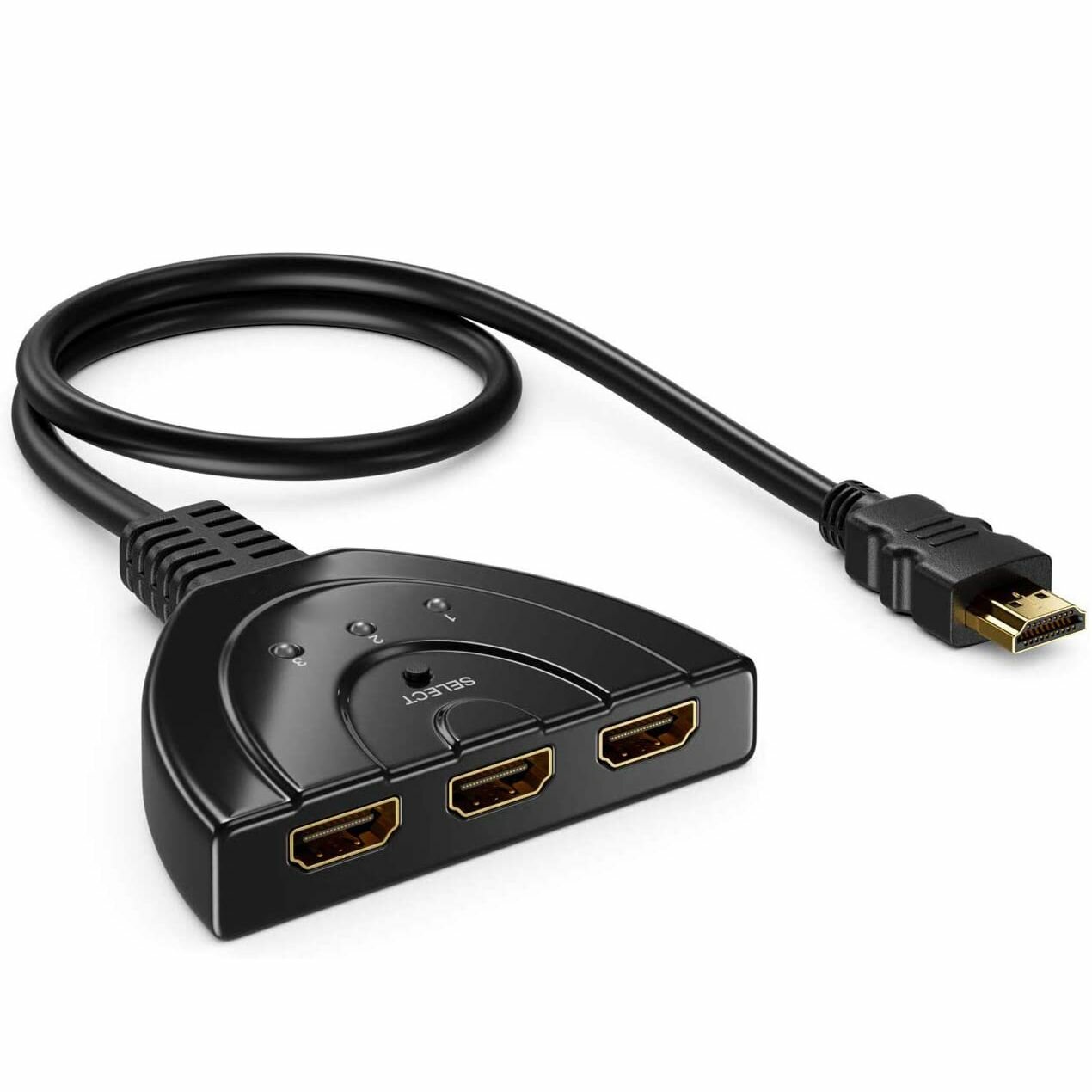 Переключатель-коммутатор HDMI 3 гнезда вход - 1 штекер выход