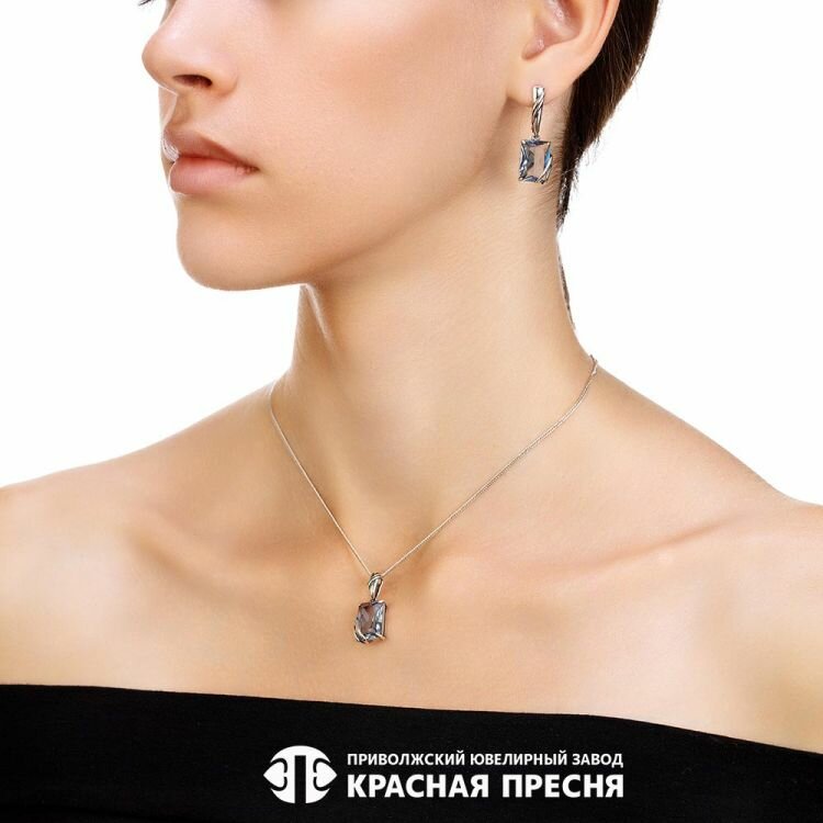 Подвеска, серебро, 925 проба, оксидирование