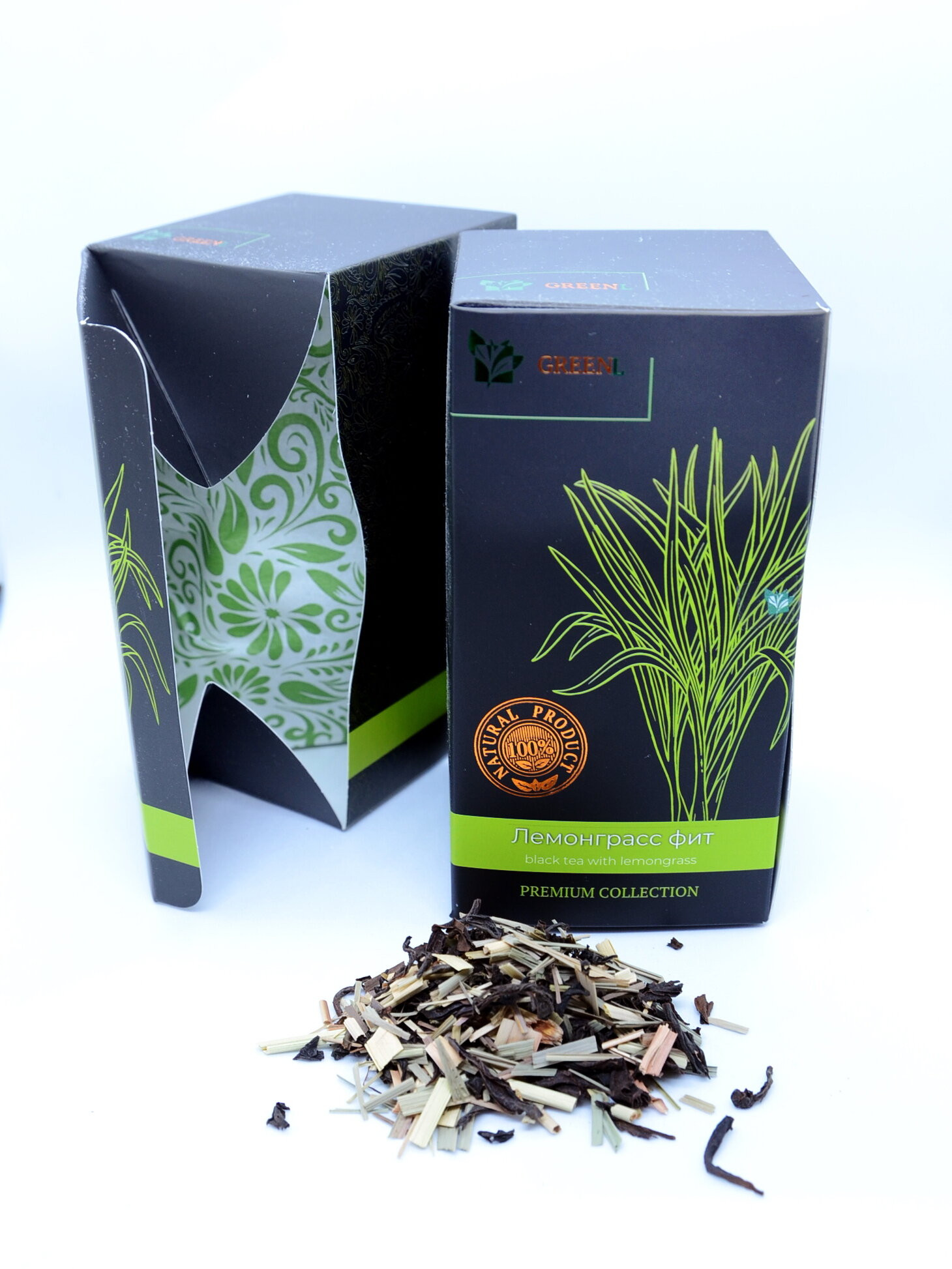 Чай GreenL "Лемонграсс фит", черный, Ассам, с лемонграссом, в пакетиках