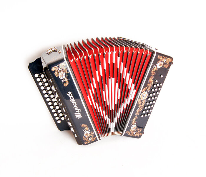 SZ32XL-G-BK Гармонь "Шуйская" 25х25-III-2, чёрная, Шуйская гармонь