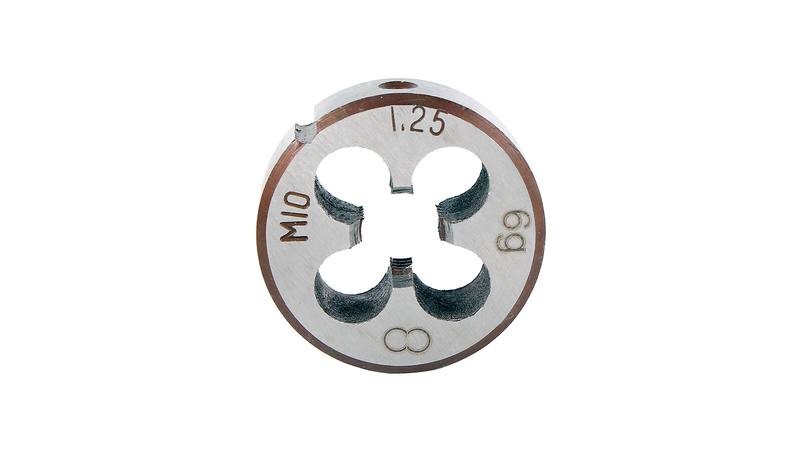 Плашка ANROKEY M10x1.25, D-30мм, метрическая, правая, HSS сталь