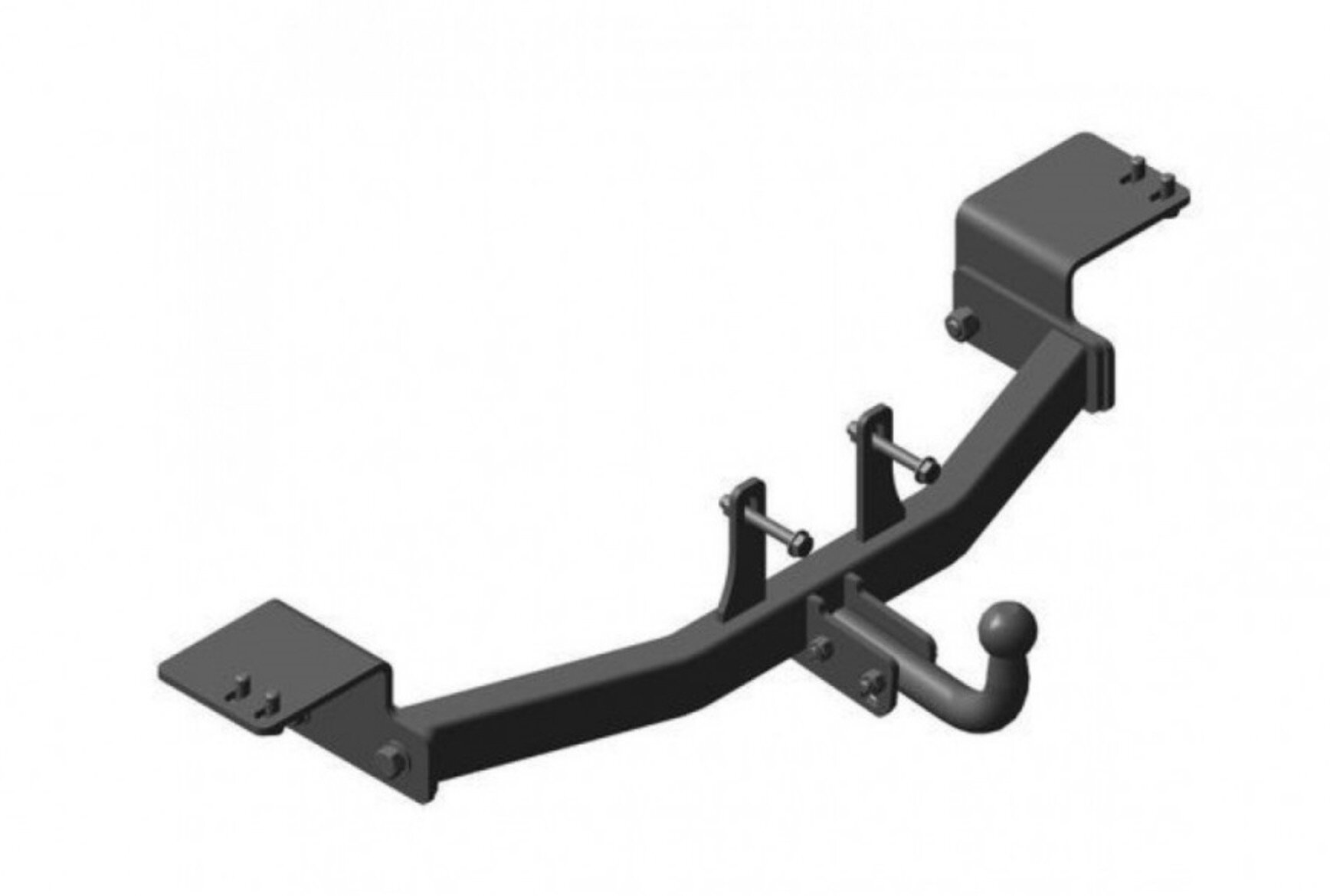 Фаркоп на TOYOTA LAND CRUISER J120 PRADO з/колесо снизу (2002) (без электрики, паспорт/сертификат в комплекте) Автос. TY 21