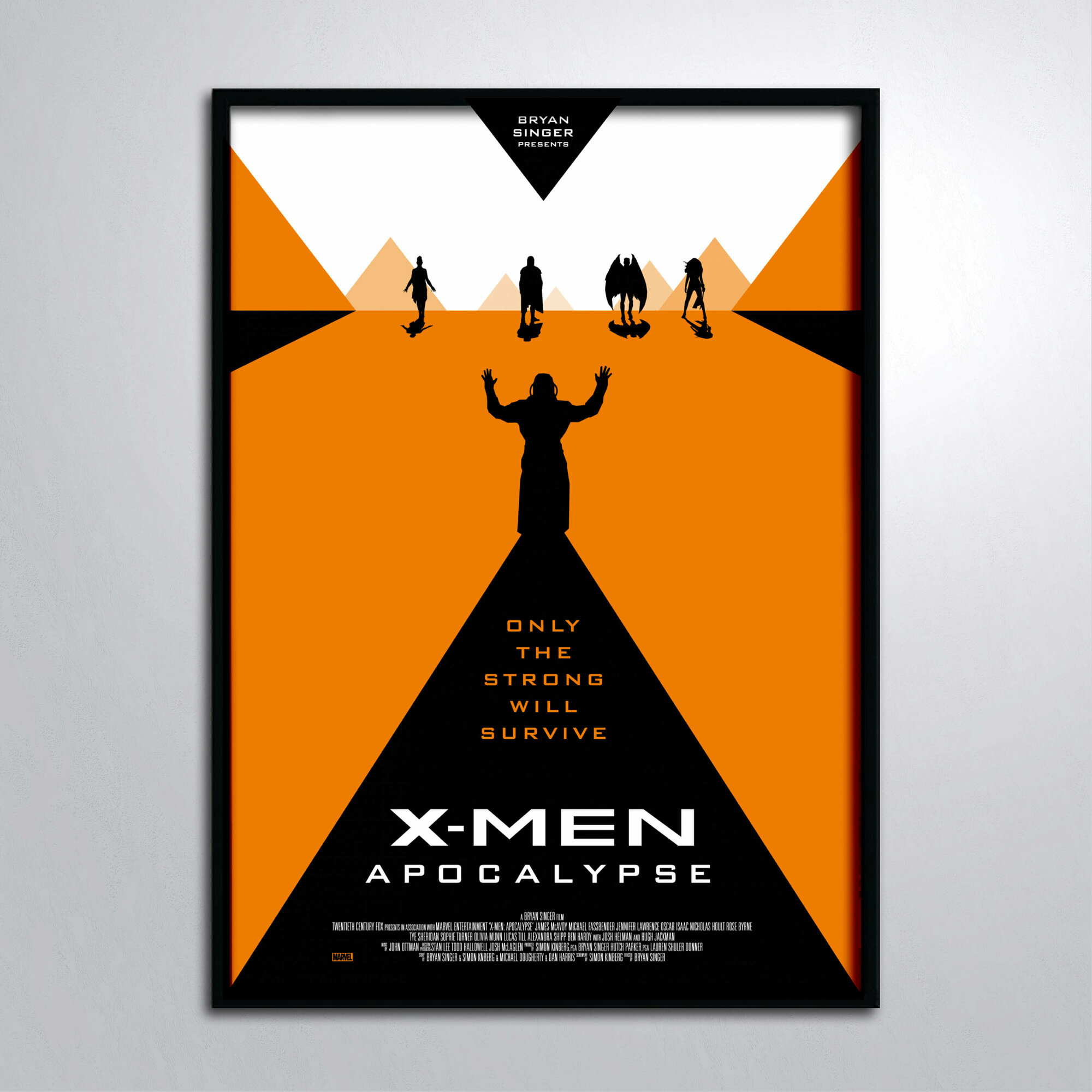 Постер без рамы/Люди Икс Апокалипсис Минимализм X-Men Apocalypse