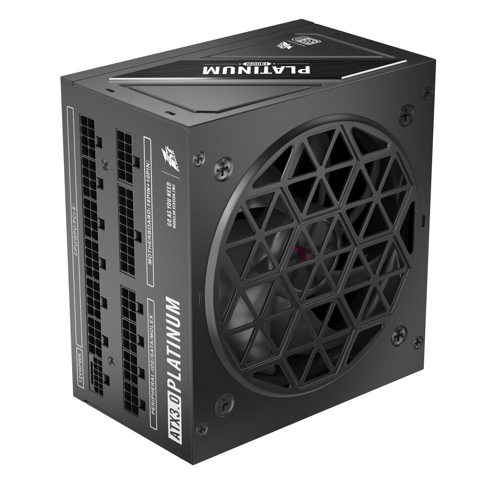 Блок питания 1STPLAYER HA-1300BA3-BK, 1300 Вт, 80 PLUS Platinum