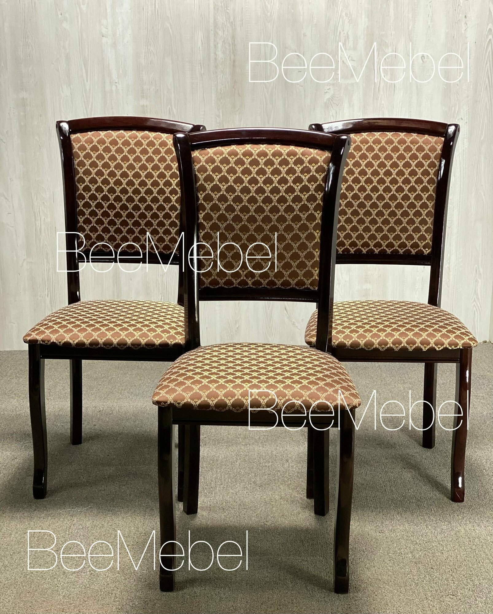 Стулья для кухни мягкие со спинкой из массива бука 3шт. Массив бука