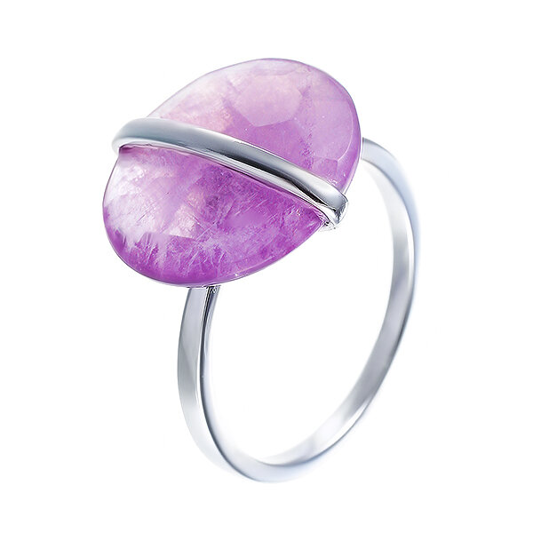 Кольцо, серебро, 925 проба, аметист