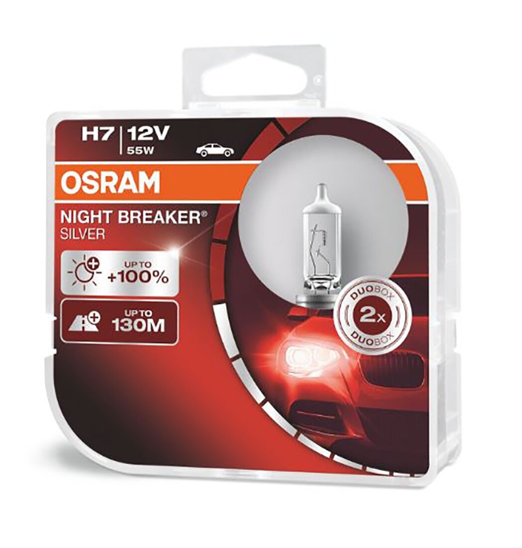 Комплект ламп H7 55W 12V +100% PX26D