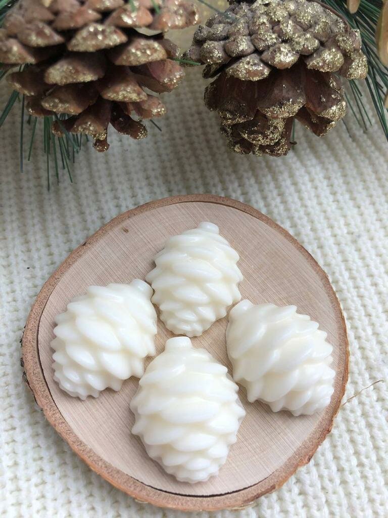 Cаше из воска в форме шишечек с ароматом "Хвойный Лес"/Новый Год/Аромат для вашего дома