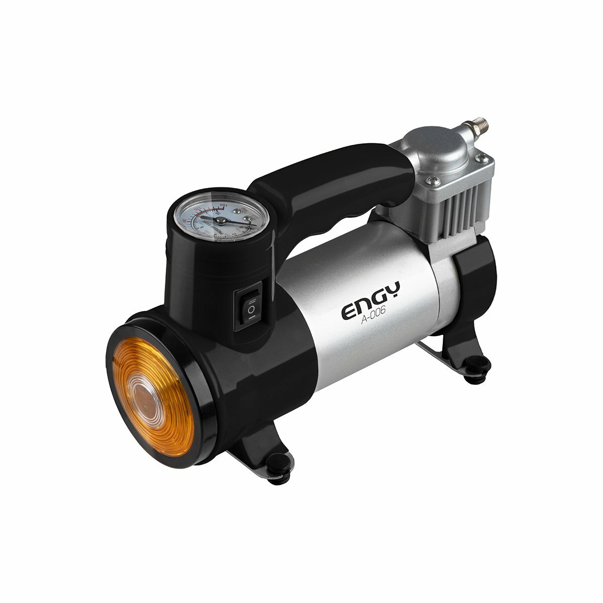 Автомобильный компрессор ENGY 12В 120Вт 150PSI 35л/мин с фонариком и защитой от перегрева