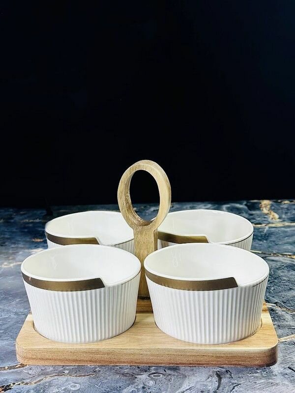 Салатник Lenardi "Эллада", 4шт, фарфор, 10см