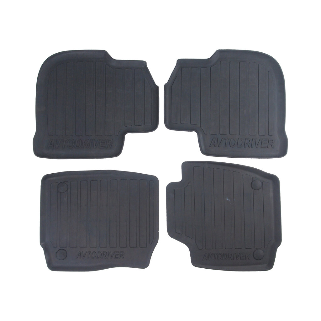 Коврик салона SKODA Rapid (14-) резина черный (4 предм.) AVTODRIVER