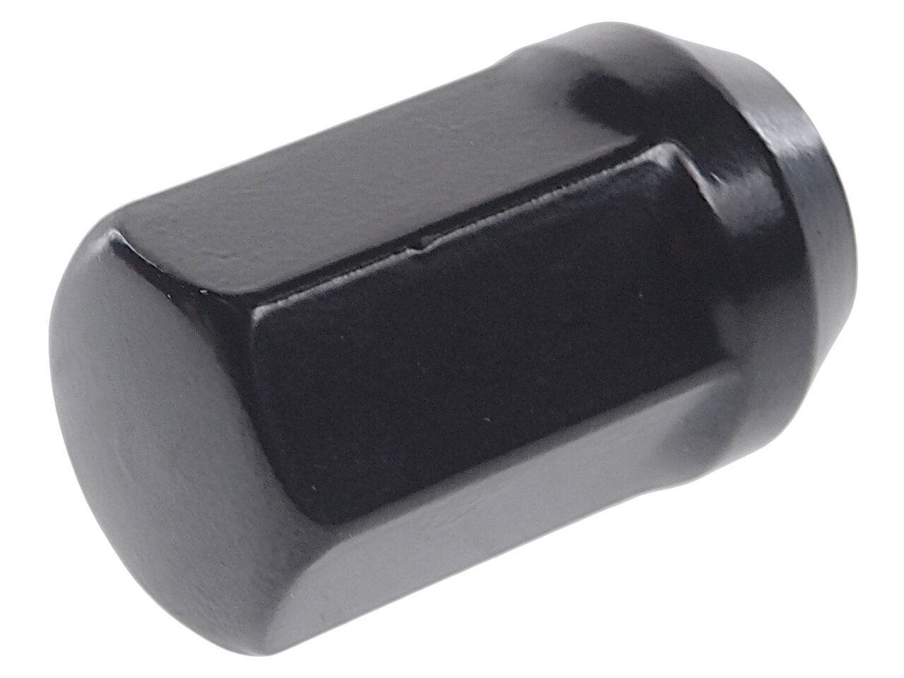 Гайка колеса М12х1.5х35 конус закрытая ключ 19мм черная RACING