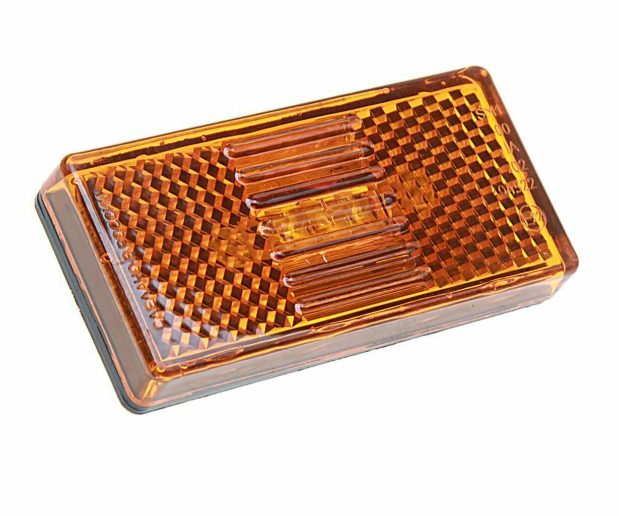 Фонарь габаритный КАМАЗ, урал оранжевый 24V прямоугольный разъем техавтосвет