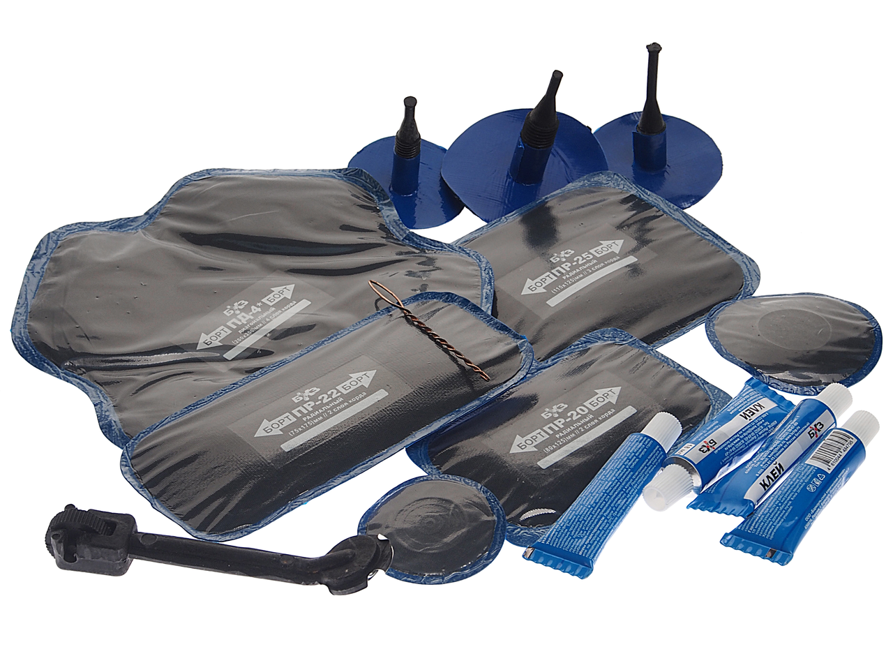 Аптечка для ремонта покрышек и камер автомобилей КАМАЗ БХЗ