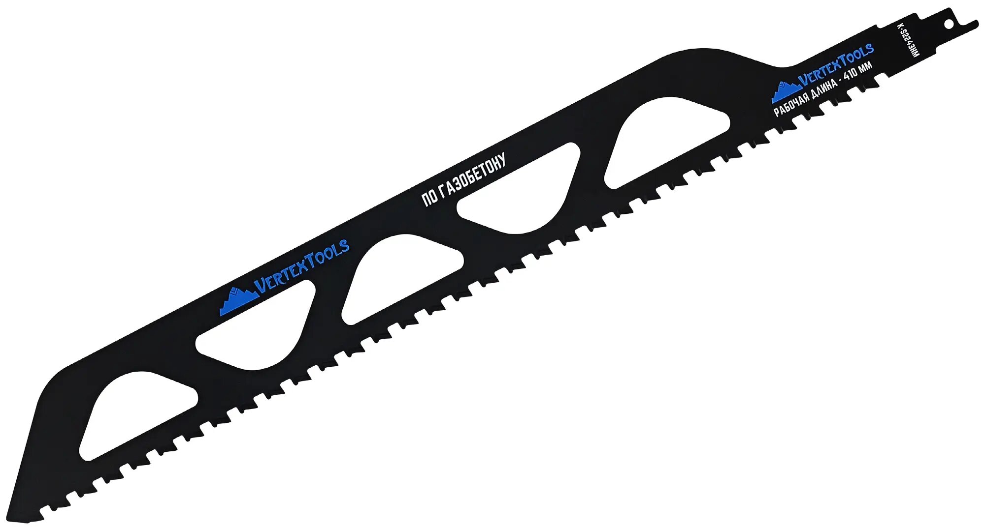 Полотно для сабельной пилы по газобетону Vertextools K-S2243HM 455 мм