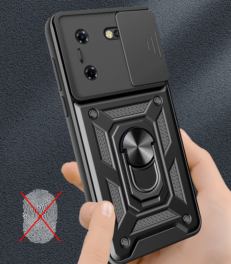 Чехол MyPads, для Tecno Pova 5, пластик, матовый, с защитой камеры