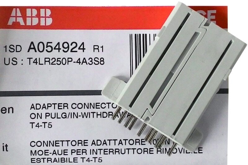 Адаптер для вторичных цепей втычного/выкатного выключателя ADP 10pin MOE AUE T4-T5-T6 P/W при использовании моторного привод ABB 1SDA054924R1