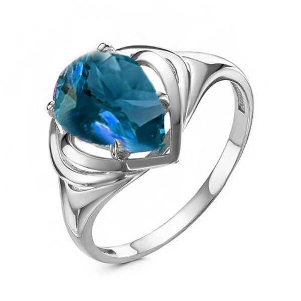 Кольцо, серебро, 925 проба, родирование