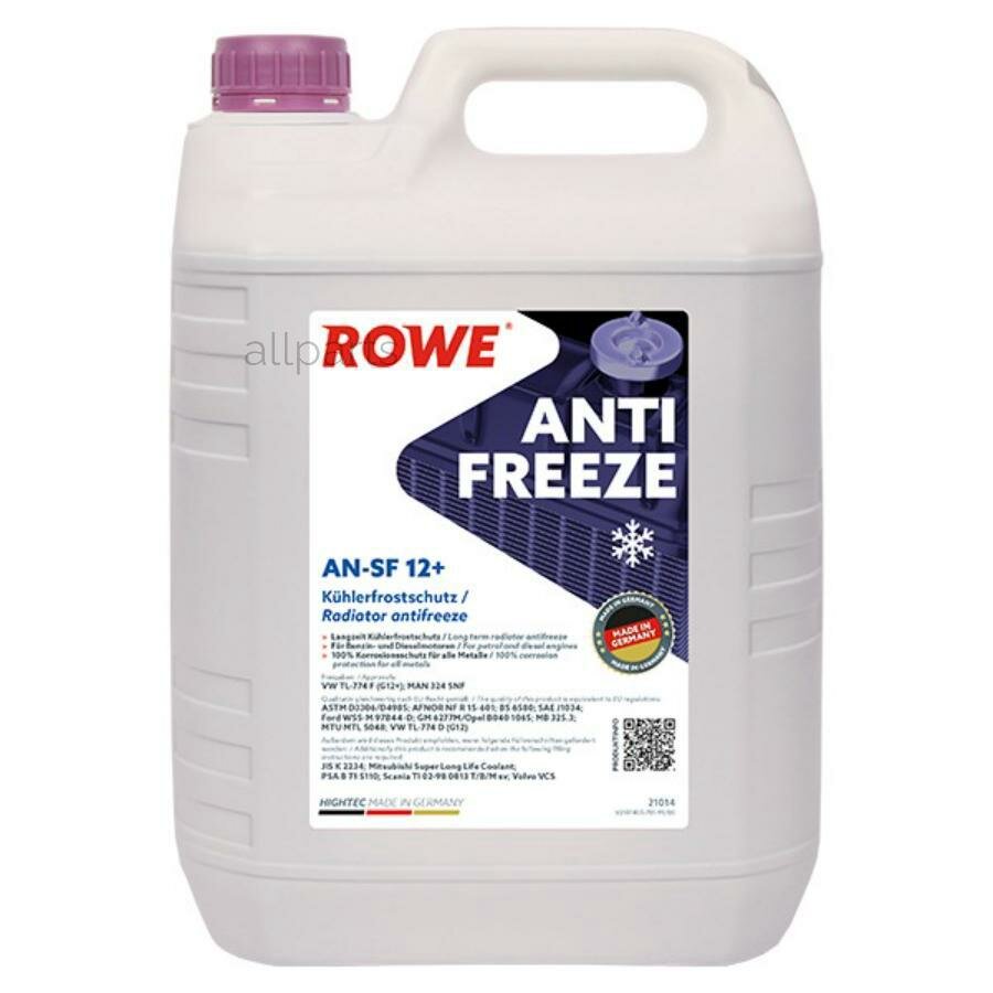 ROWE 21014-0050-99 Антифриз HIGHTEC G12+ 5л. концентрат красный Made in Germany