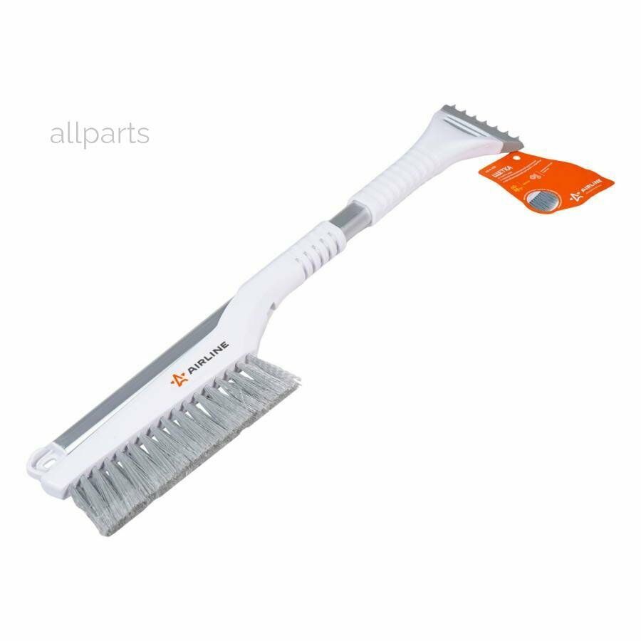 AIRLINE AB-R-10R Щетка от снега и льда с плоской телескоп. рукояткой с мягкой распушённой щетиной + скребок (60-88 см) AIRLINE AB-R-10R