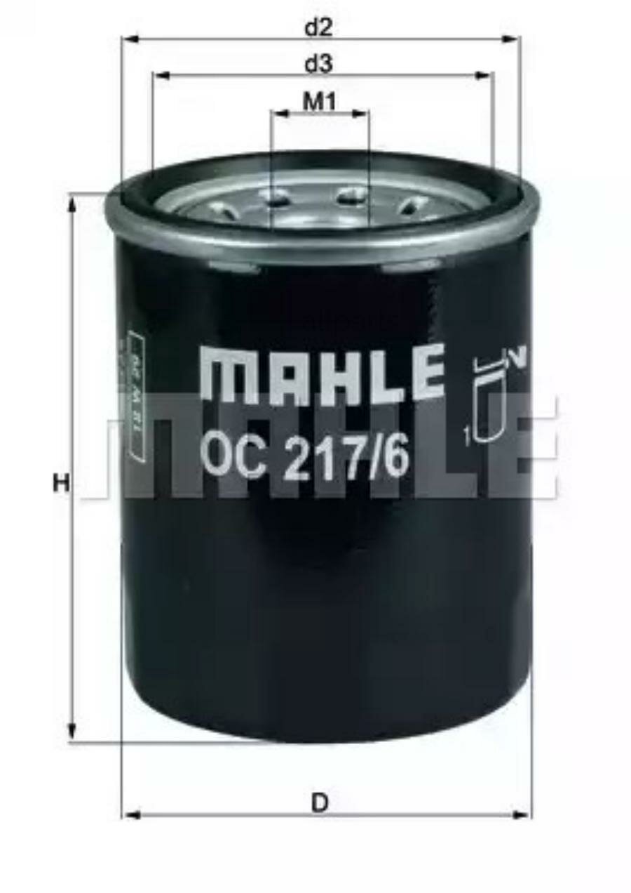 MAHLE OC2176 Фильтр масляный