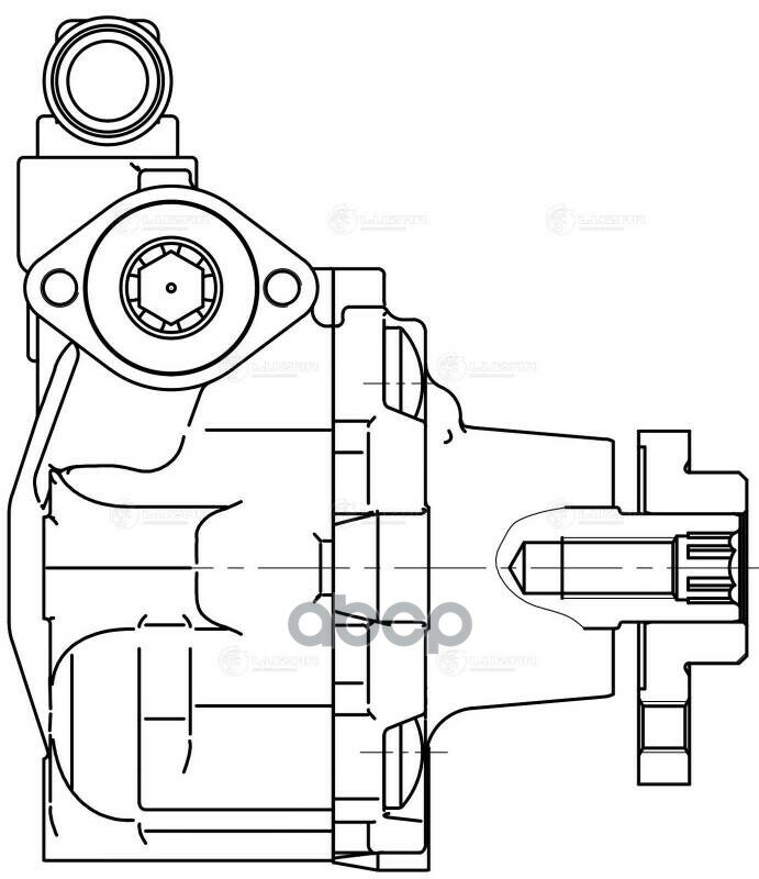 Насос ГУР для а м Volkswagen Touareg (10-) 3.0D Luzar LPS 1830