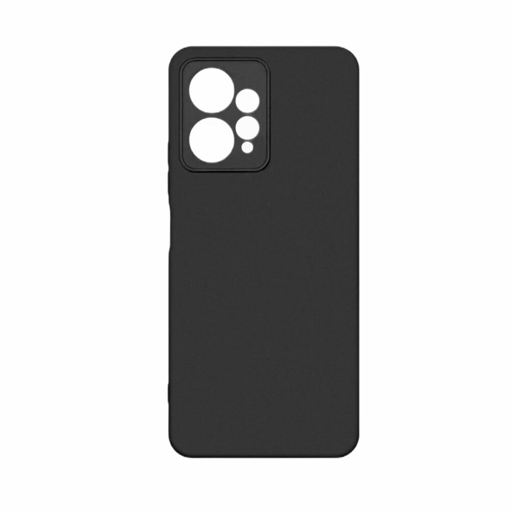 Чехол силиконовый с защитой камеры Xiaomi Redmi Note 12 (черный)