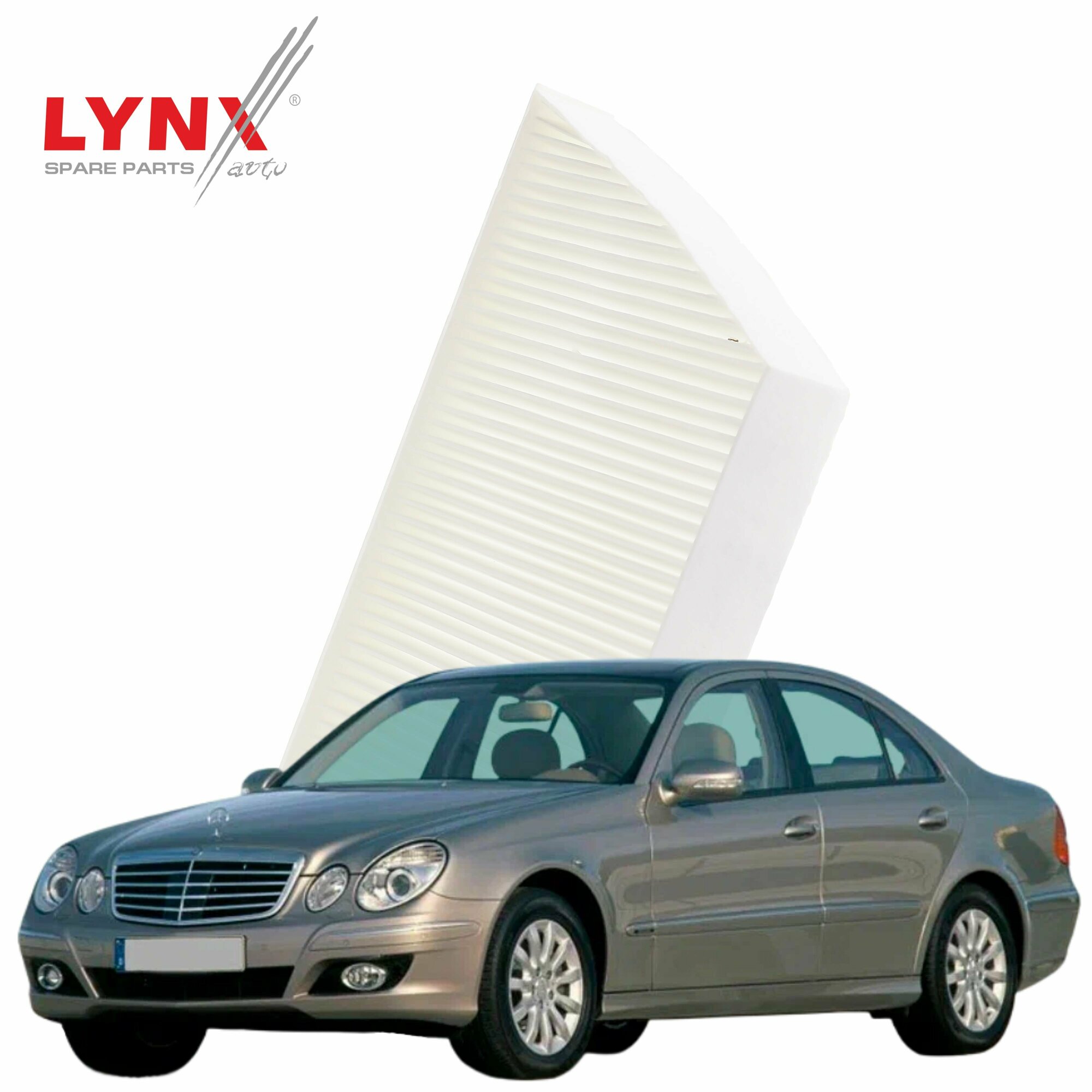 Фильтр салонный Mercedes-Benz E-Class (3) / Мерседес Е-класс 2002 2003 2004 2005 2006 2007 2008 2009 / 1шт LYNXauto