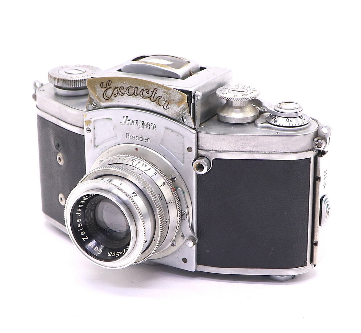 Exakta Jhagee Dresden + Tessar 2.8/50mm