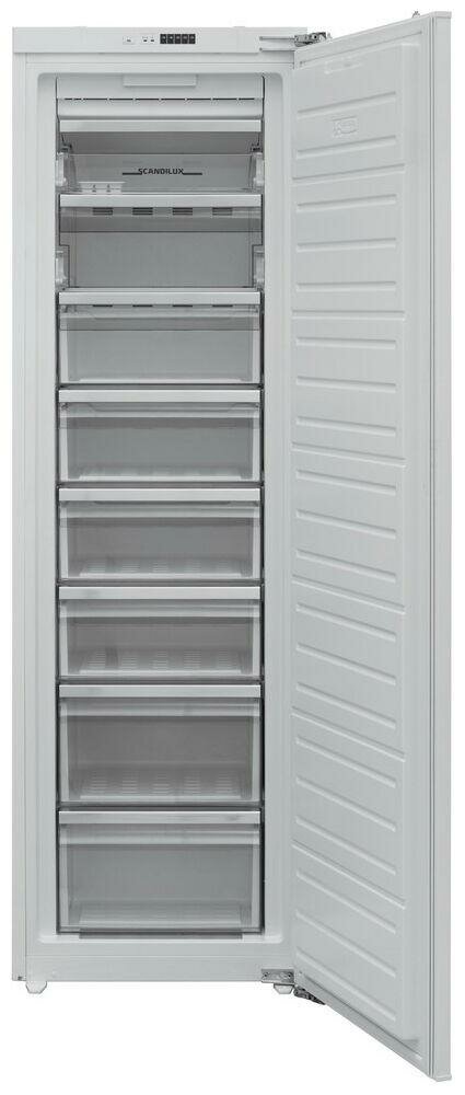 Встраиваемый морозильник Scandilux FNBI 524 E No Frost, 221 л, 177 см, 8 секций