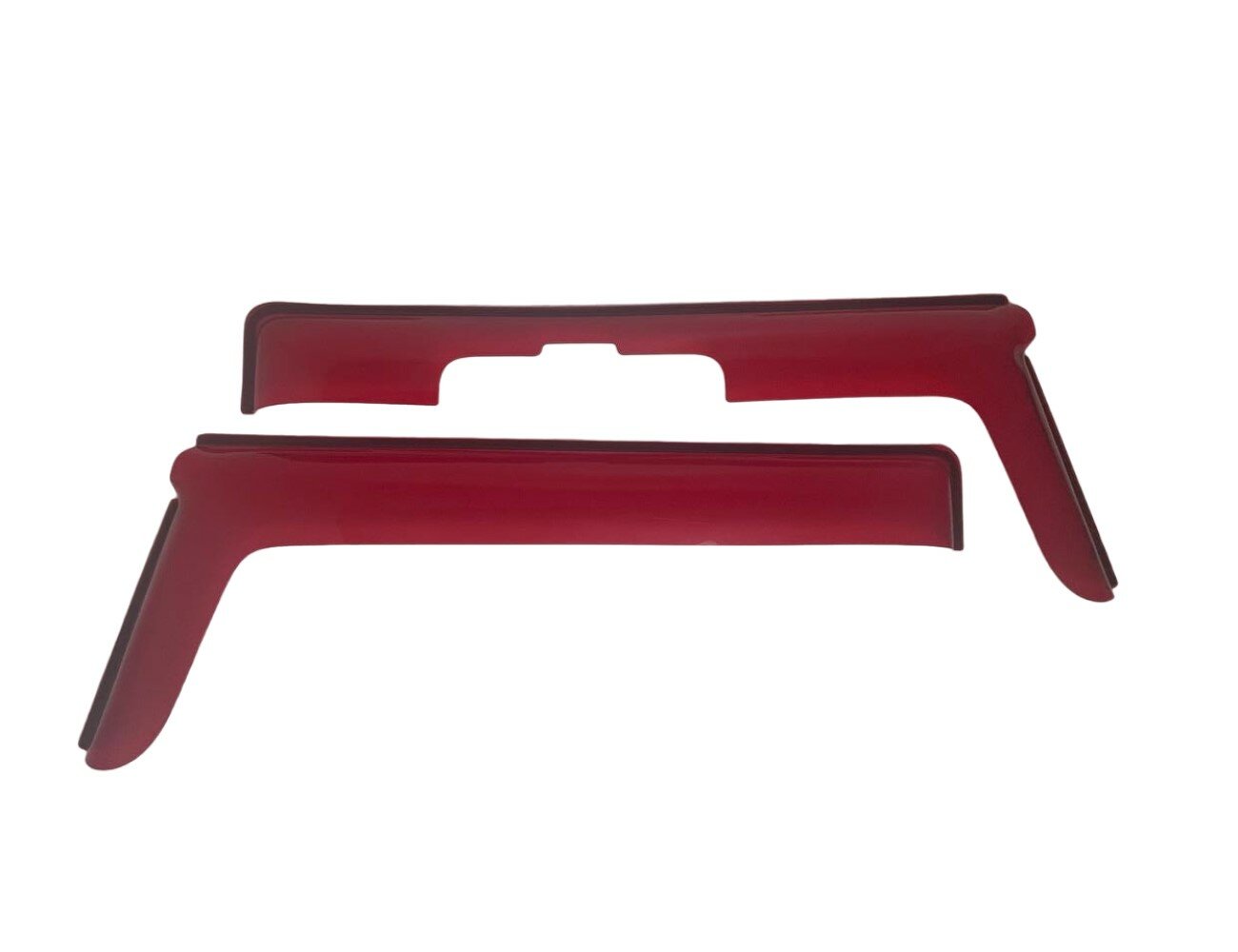 Дефлектор двери (ветровики) на КАМАЗ Евро с уголком (Красные)