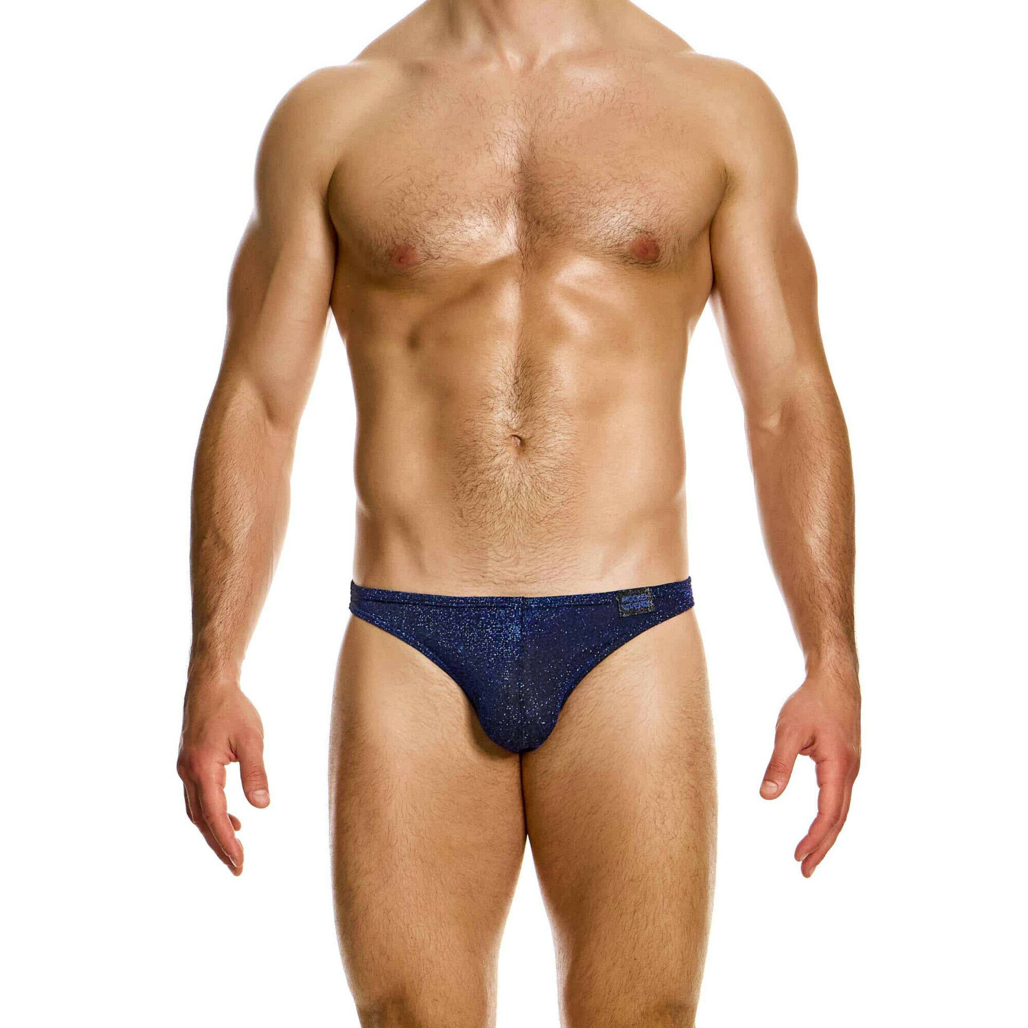 Трусы-брифы "Glitter Low Cut Briefs - Blue" / Modus Vivendi / Синий / Размер XL