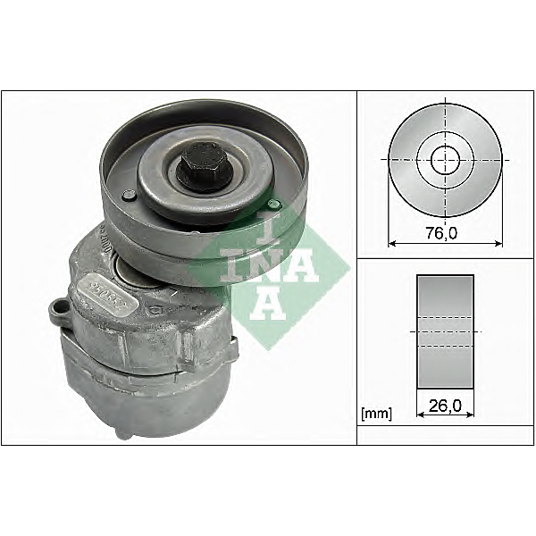 INA 534 0135 30 (0380703 / 0631235 / 0N1558S) ролик натяжной\ Volvo (Вольво) s40 / v40 1.6-2.0 95