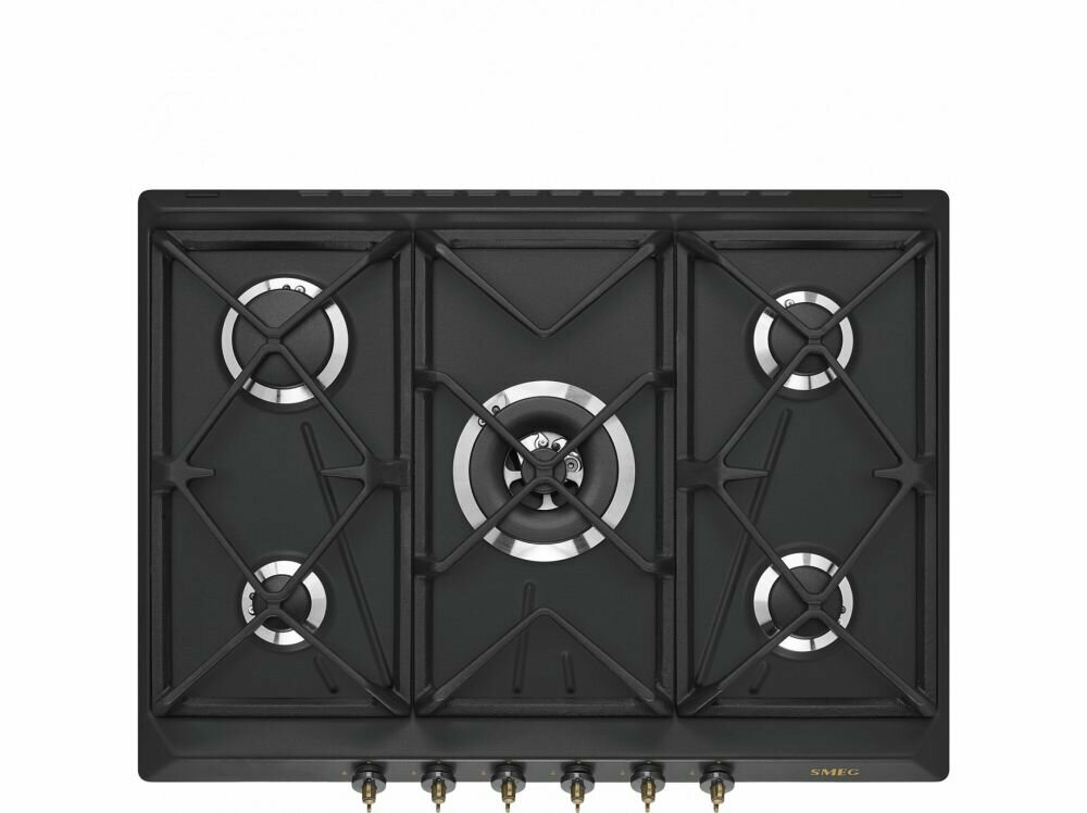 Встраиваемая газовая панель SMEG SRV876AOGH, официальная гарантия