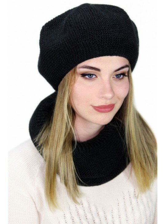 Берет Комплект "Вилсия" берет+стойка-хомут для женщин