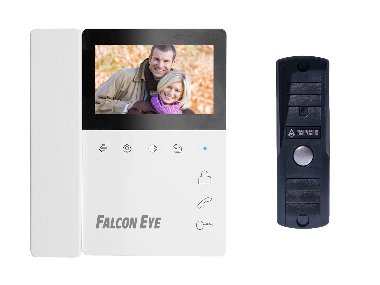 Комплект видеодомофона Falcon Eye Lira + AVP-505 (PAL) Темно-Серый