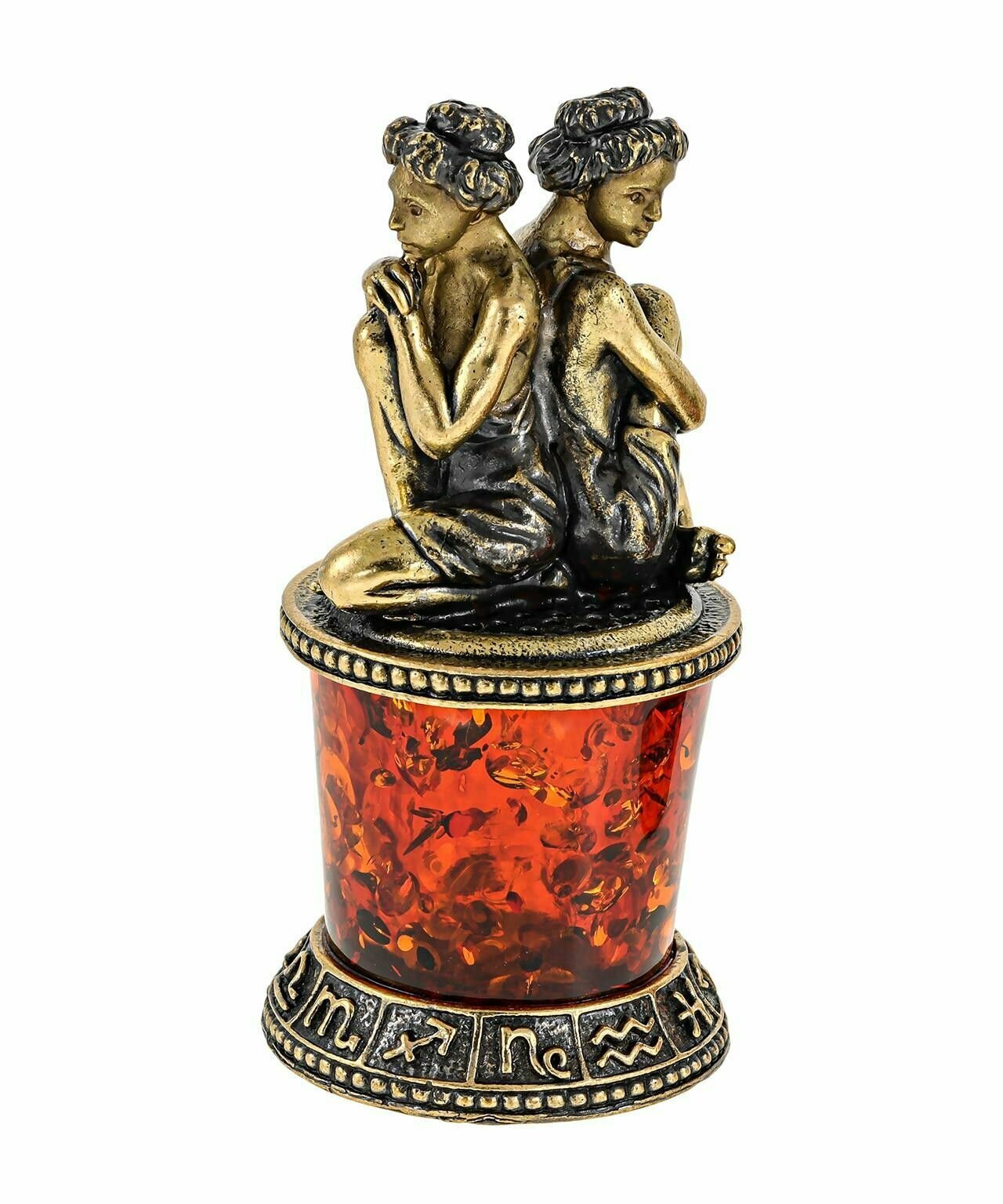 Статуэтка Знак Зодиака Близнецы Девушки на постаменте 2708.2